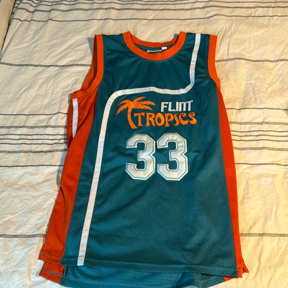 Shirts | Flint Tropics Jersey From The Movie Semi Pro Jackie Moon Size ...